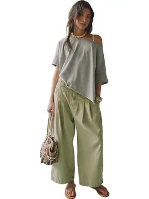Free People Central Harem Trousers - Snakeskin