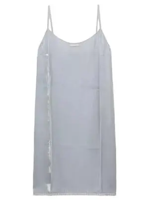 Prada Flared Spaghetti-straps Slip Dress - Grey