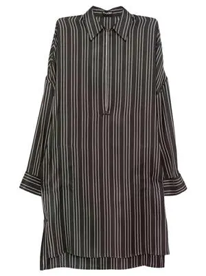 TOM FORD Striped V-neck Dress - Black