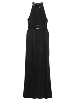 TOM FORD Halter-neck Belted Maxi Dress - Black