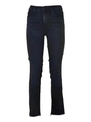 MOTHER The Rascal Straight Leg Jeans - Black