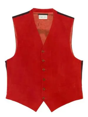 ROMEO GIGLI 1990s Paneled Waistcoat - Red