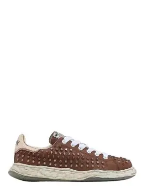 Mihara Yasuhiro Charles Studded Sneakers - Brown