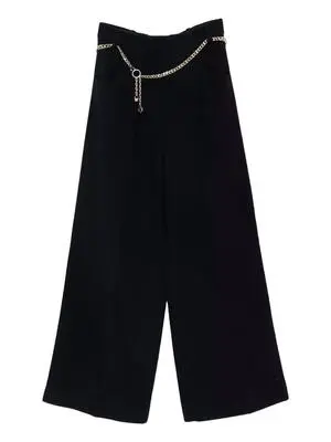 Maje Chain-detail Trousers - Blue