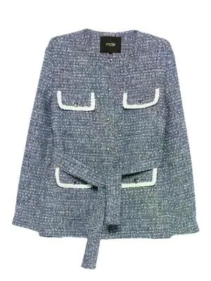 Maje Tweed Jacket - Blue