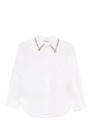 Dice Kayek Crystal-embellished Shirt - White