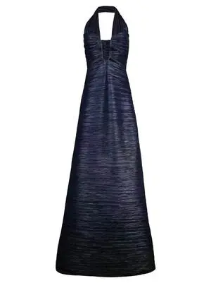 Cult Gaia Jahzara Halter-neck Dress - Blue