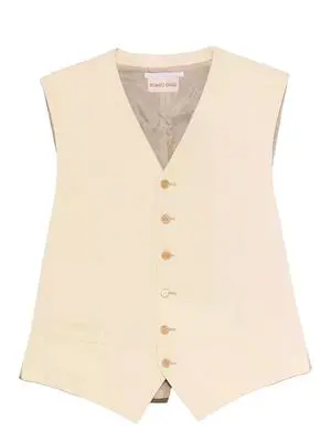 ROMEO GIGLI 1990s Paneled Waistcoat - Neutrals