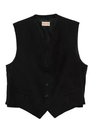 ROMEO GIGLI 1990s Button-fastening Waistcoat - Black