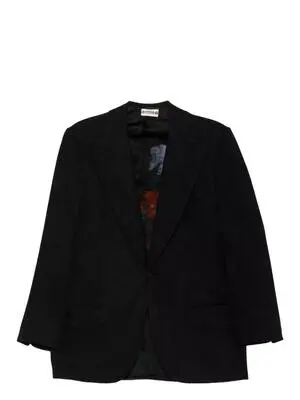 A.N.G.E.L.O. VINTAGE CULT Upcycled Wool Blazer - Black