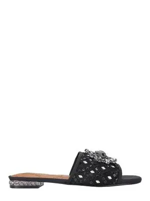 Kurt Geiger Chelsea Embellished Flat Sandals Black