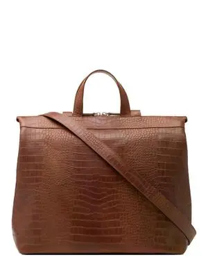 MARSÈLL Croc-Embossed Tote Bag