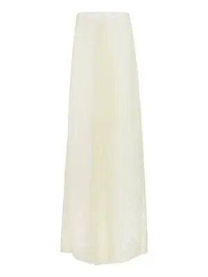 ZANKOV Yoko Silk-organza Maxi Skirt - Yellow