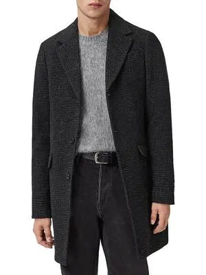ALLSAINTS Caspian Slim Fit Coat - Cinder Black