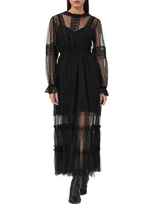 ALLSAINTS Nita Long Sleeve Dress - Black