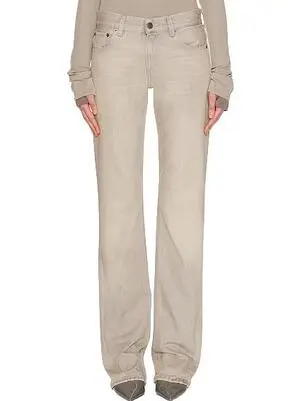HAIKURE Carly Slim Straight Leg - Pearl Grey