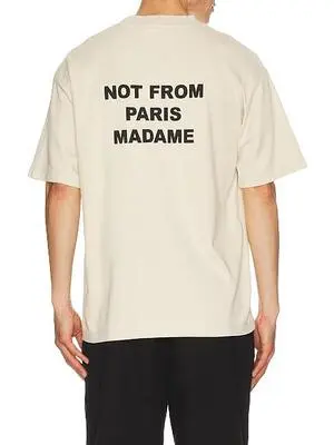 Drole De Monsieur Bold Slogan T-shirt - Mastic