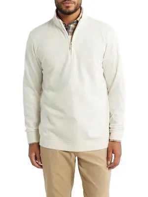 Mizzen+main Crandall Quarter Zip Pullover Birch Heather