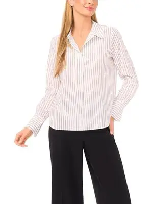 HALOGEN Stripe Woven Shirt