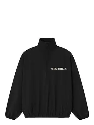Fear Of God Essentials Nylon Nba 1/2 Zip Track Jacket - Black