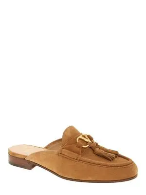 Valentino Garavani Vlogo Tassel Loafer Mule - Cognac
