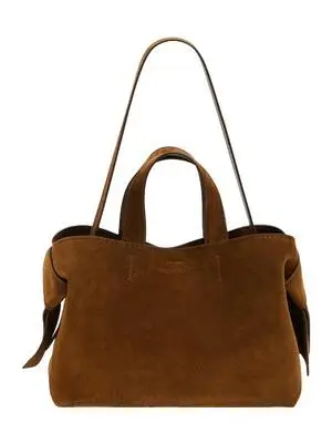 Acne Studios Musubi Suede Tote - Cognac Brown