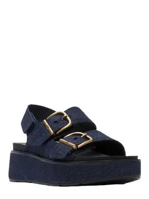 Fitflop Gen Ff Max Buckle Denim Sandals - Dark Denim
