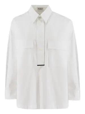 Brunello Cucinelli Cotton Shirt - White