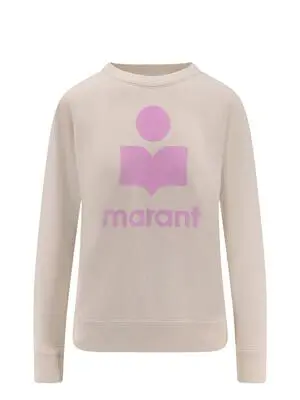 MARANT ETOILE Milly Ny Organic Cotton Sweatshirt - Beige
