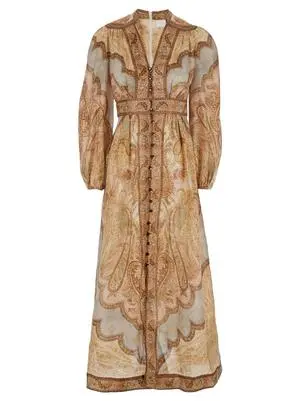 Zimmermann Wanderlust Linen Dress - Multicolor