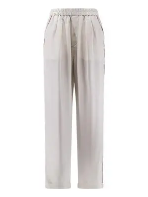 TOM FORD Silk Trousers - White