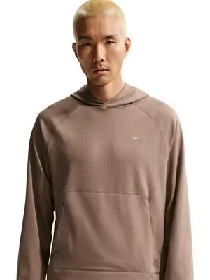 Nike Dri-fit Uv Protection Pullover Performance Hoodie - Brown