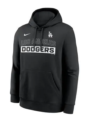 Nike Los Angeles Dodgers Club Mlb Pullover Hoodie - Black