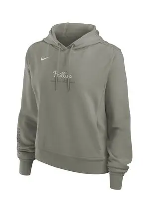 Nike Philadelphia Phillies Performance Dri-fit Mlb Pullover Hoodie - Brown