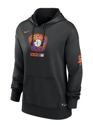 Nike San Francisco Giants Authentic Collection City Connect Therma Mlb Pullover Hoodie - Black