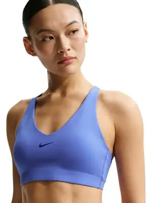 Nike Universa Medium-support Padded Sport Bra - Blue