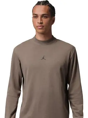 JORDAN Sport Dri-fit Golf Long-sleeve Mock Neck Sweatshirt - Grey