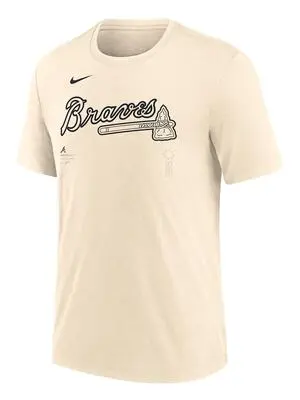 Nike Atlanta Braves Wordmark Mlb T-shirt - Brown