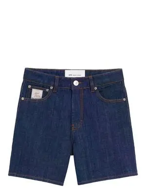 Ami Five-pocket Denim Shorts - Blue