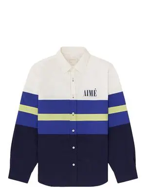 AIMÉ LEON DORE Colorblock Logo Shirt