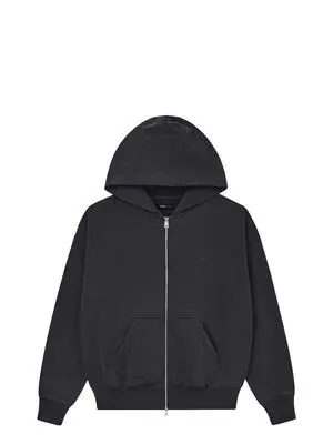 PURPLE BRAND Fleece Zip-up Hoodie - Black