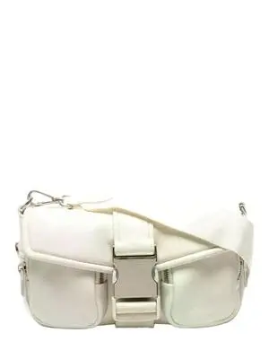 Prada Buckle Shoulder Bag - White