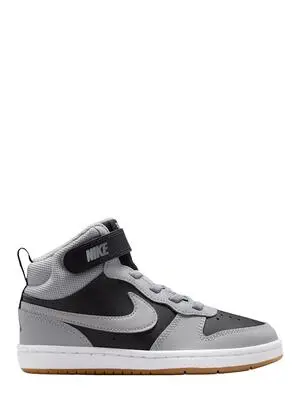 Nike Court Borough Mid 2 Sneakers - Black/white/gum Medium Brown
