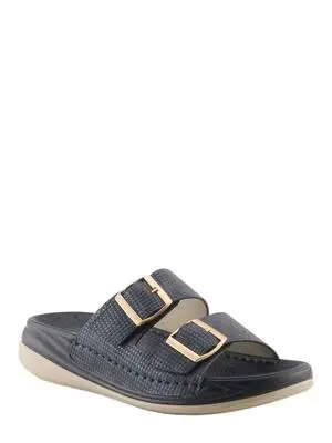 SPRING STEP SHOES Buttermere Slide Sandal - Navy Metallic