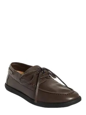 THE ROW Novus Boat Shoe - Vintage Brown