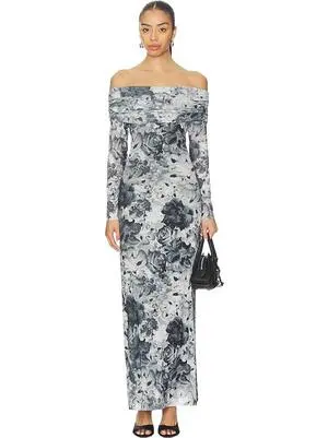 Steve Madden Ashby Dress - Floral Glowlight Grey