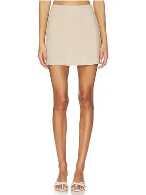 JBQ Adrienne Mini Skirt - Parchment