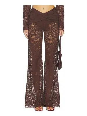 SHANI SHEMER Madison Straight Pants - Espresso