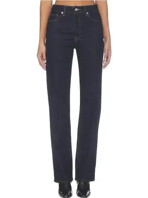 Good American Good True Straight Jeans - Rinse