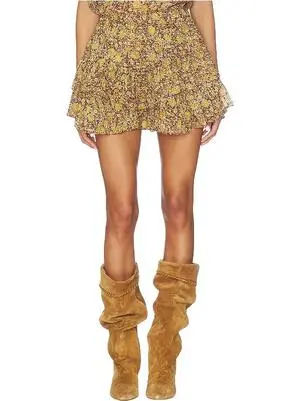 Isabel Marant Jocadia Mini Skirt - Khaki